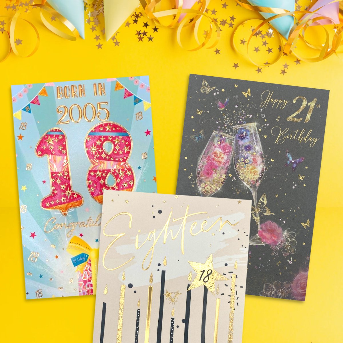 Age 18 - Age 21 Age Cards | The Celebration Store