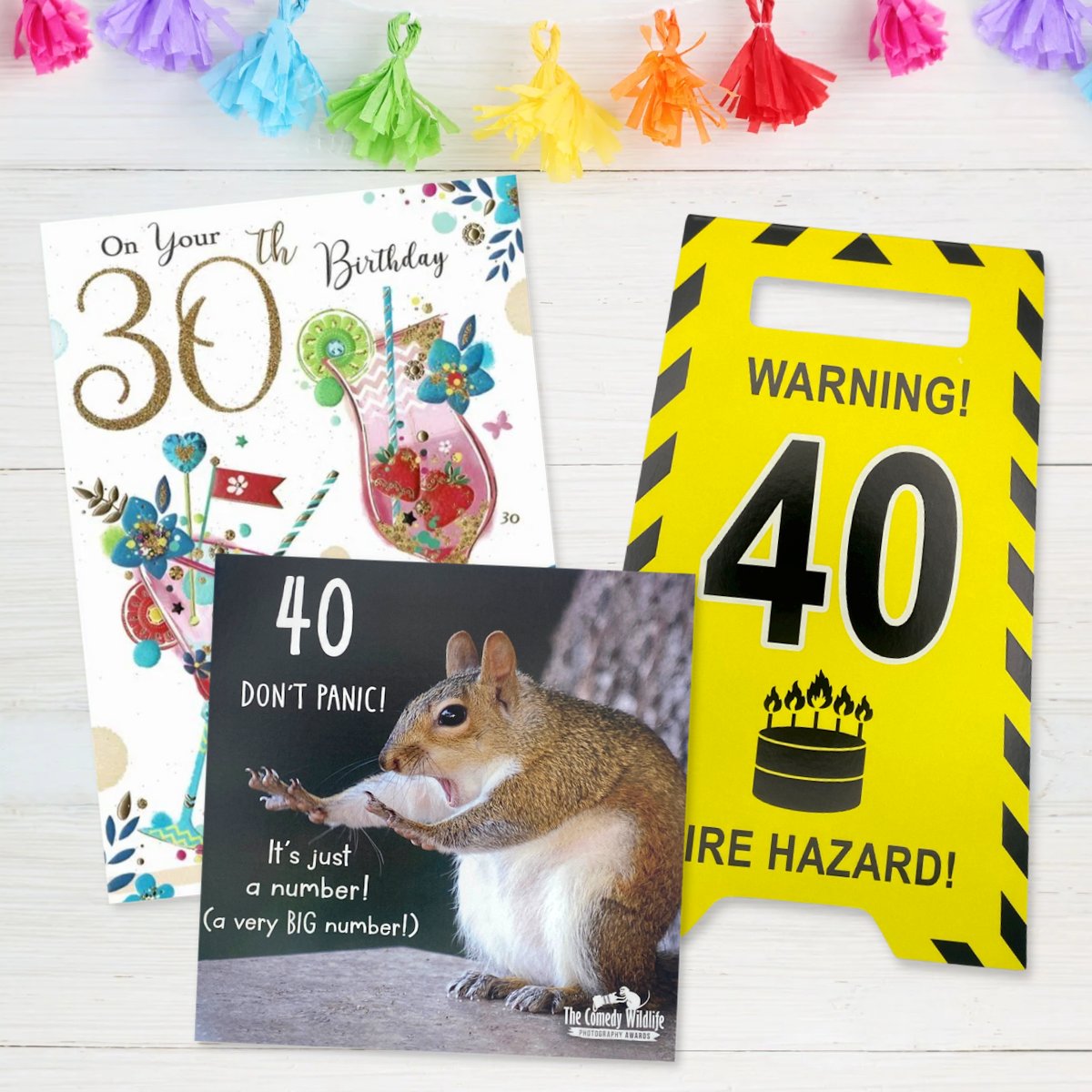 Age 30 - 40 Age Cards | The Celebration Store
