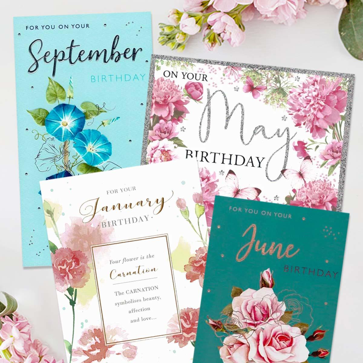 Month Birthday Cards | The Celebration Store