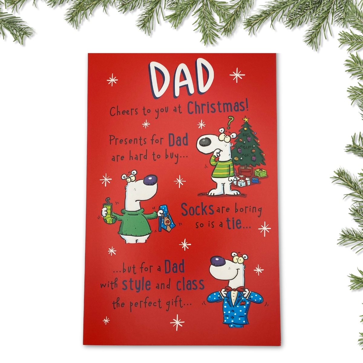 Dad Christmas Card - Fiddlesticks Humour – The Celebration Store