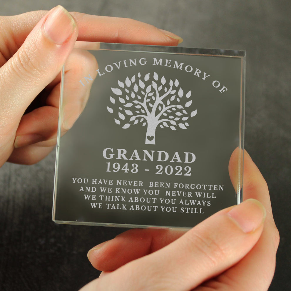 Personalised In Loving Memory Family Tree Crystal Token – The ...