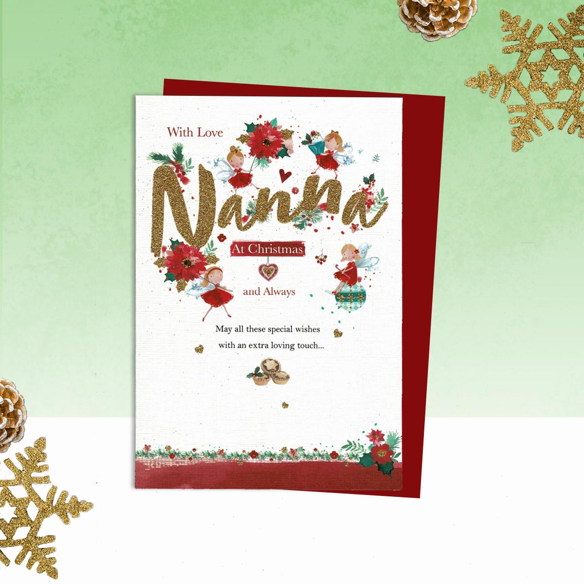 Nanna Christmas Card - With Love – The Celebration Store